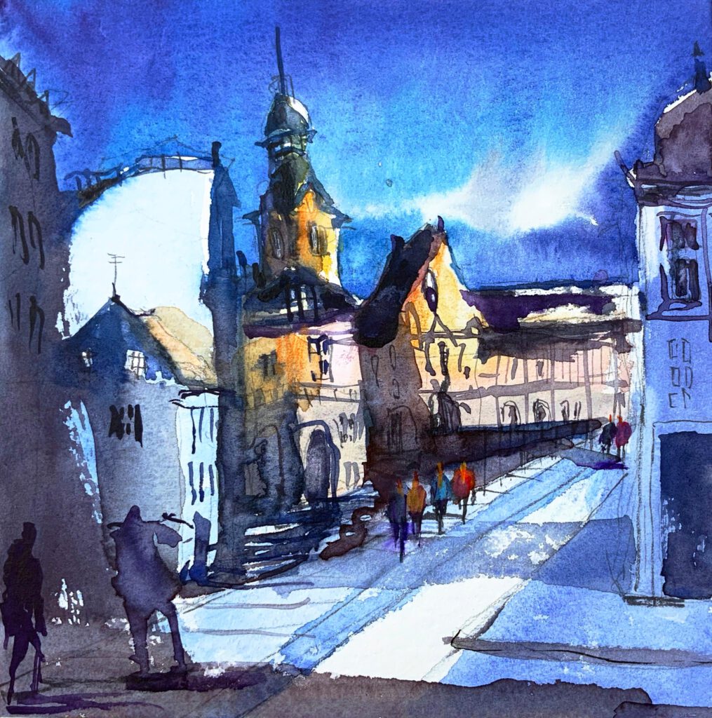 Das Spiel von Licht und Schatten in der Stadt - Atelier Herz der Kunst